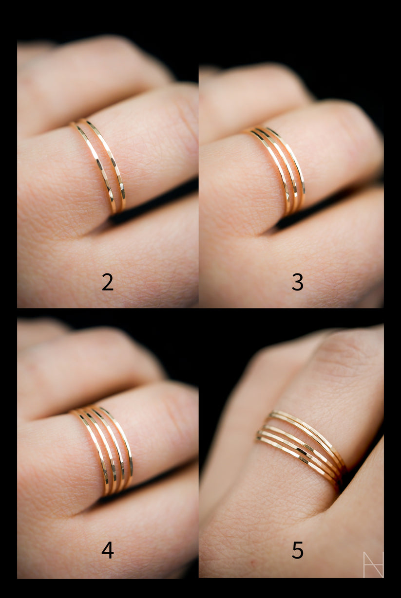 Ultra Thin Ring, Solid 14K Gold – Hannah Naomi Jewelry