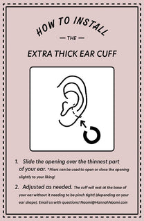 Extra Thick Ear Cuff – Hannah Naomi Jewelry
