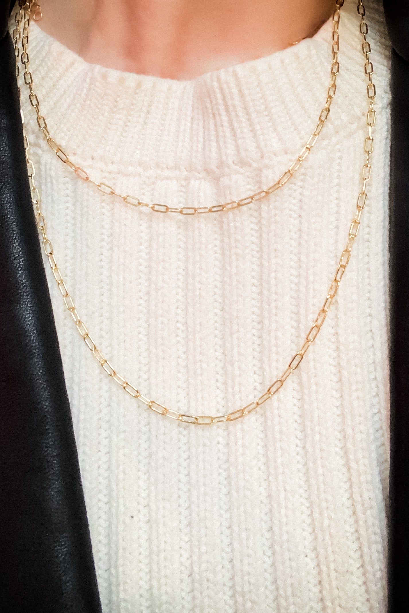 Rectangle Chain Necklace – Hannah Naomi Jewelry