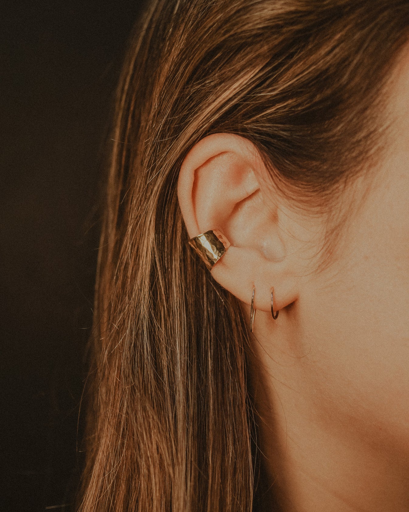 Conch Shield Ear Cuff, Solid 14K Gold or Rose Gold – Hannah Naomi Jewelry