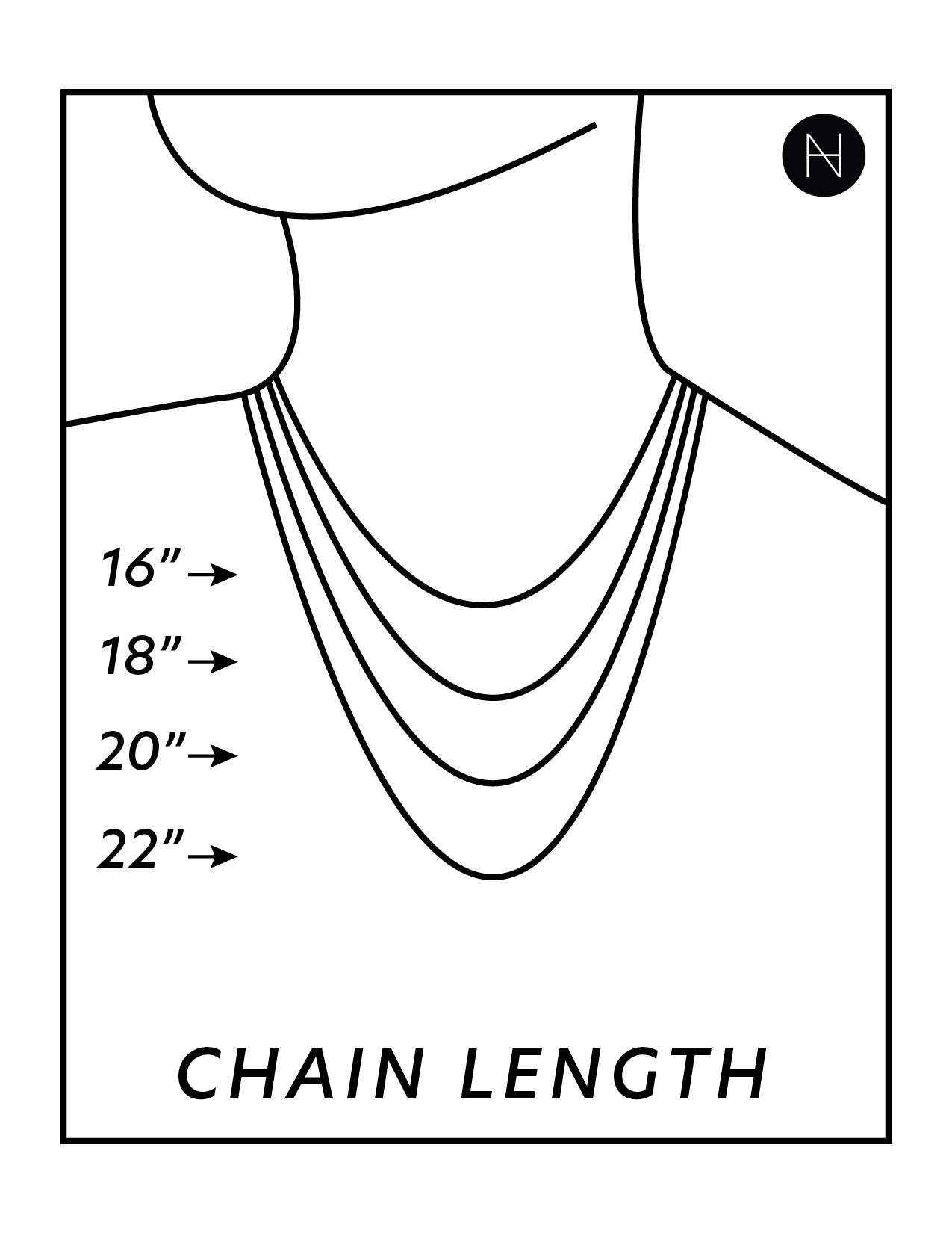 Rectangle Chain Necklace – Hannah Naomi Jewelry