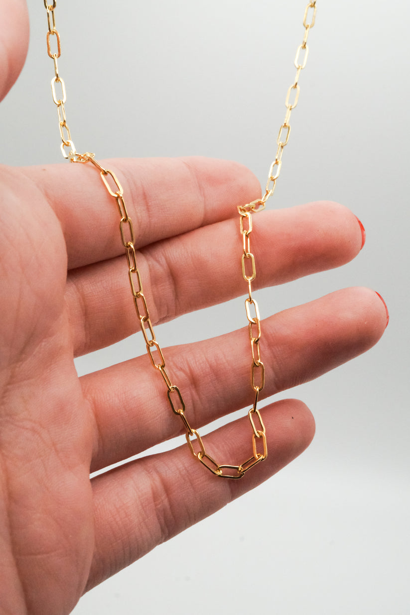 Rectangle Chain Necklace – Hannah Naomi Jewelry