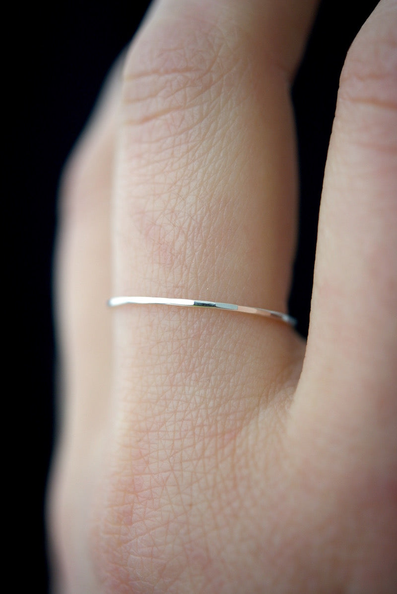 Ultra Thin Ring, Sterling Silver – Hannah Naomi Jewelry