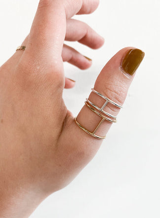 Large Cage Ring, Sterling Silver – Hannah Naomi Jewelry