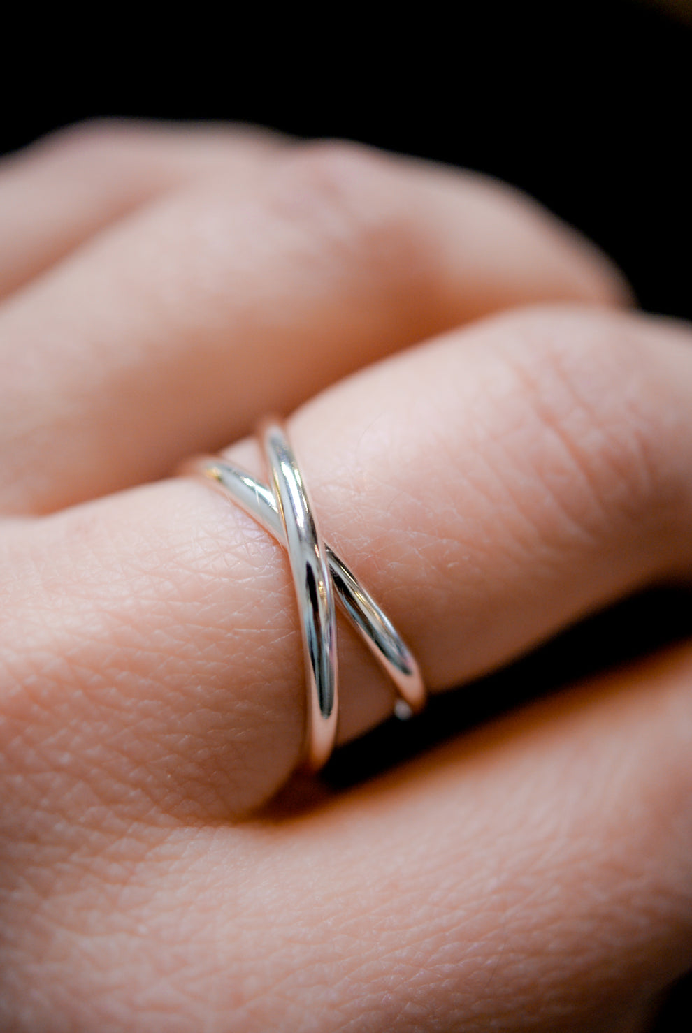 Infinity X-Ring, Sterling Silver – Hannah Naomi Jewelry
