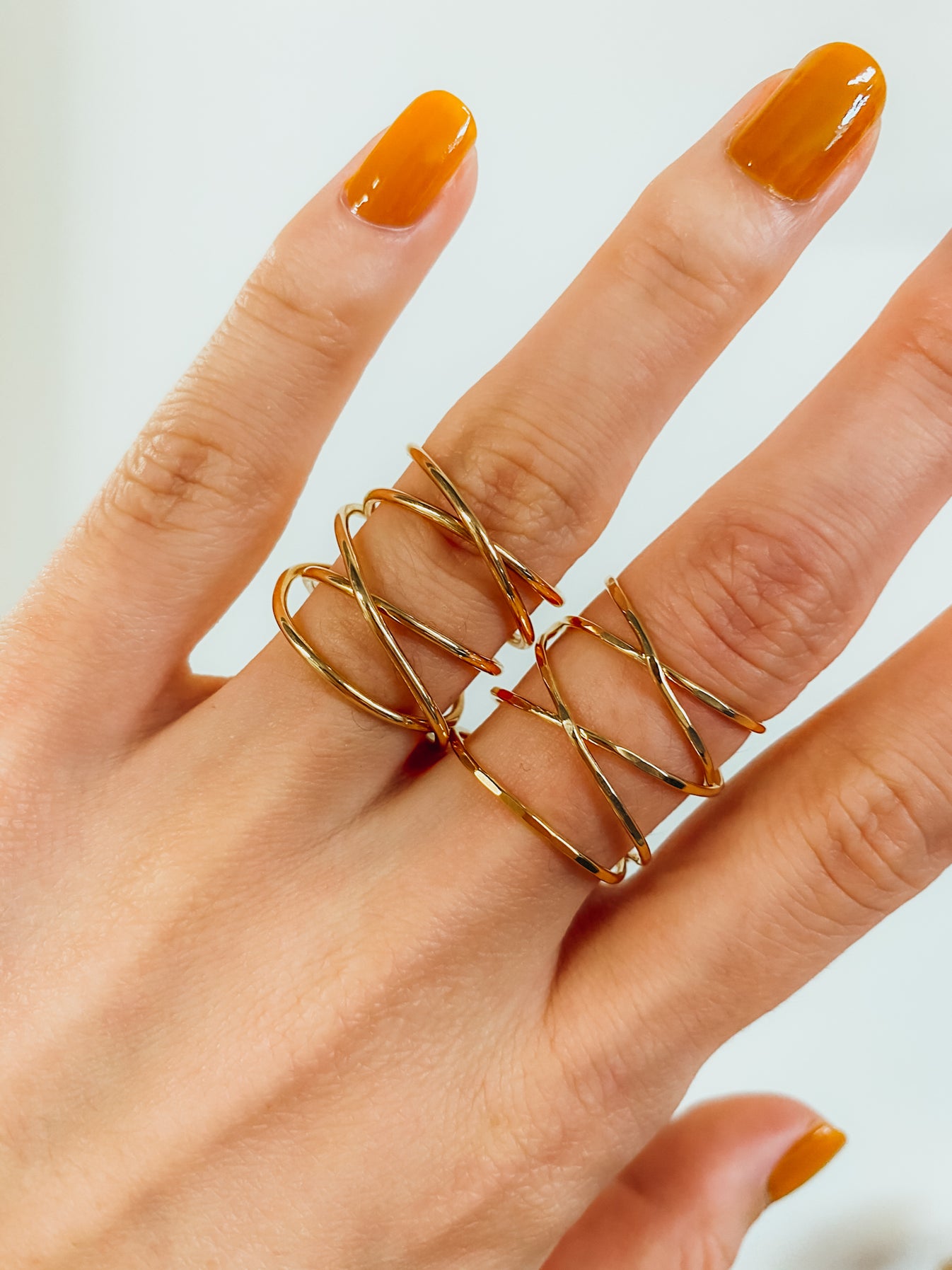 Extra Large Wraparound Ring, Solid 14K Gold – Hannah Naomi Jewelry