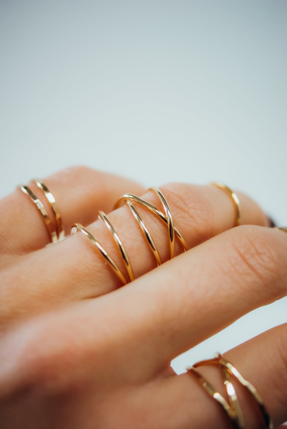 Extra Large Wraparound Ring, Solid 14K Gold – Hannah Naomi Jewelry